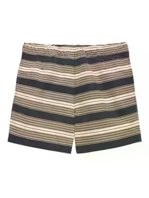 Prada Striped Swim Trunks - Blue