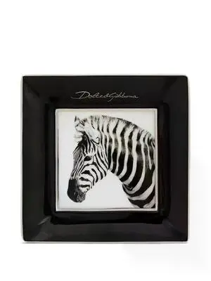 Dolce & Gabbana Zebra-print Set Of Three Trays - White