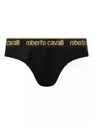 Roberto Cavalli Logo-band Briefs - Black