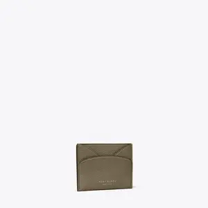 Tory Burch Romy Flat Card Case - Wild Mushroom