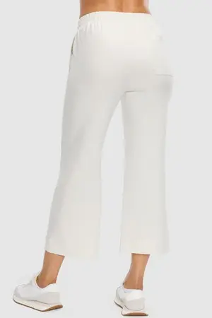 PELOTON Dreamblend Wide Leg Cropped Pant - Snow