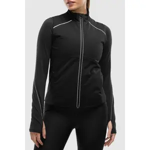 PELOTON Padded Full Zip Run Vest - Black