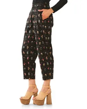 EDDY Patterned High-waisted Pant