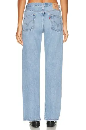 ALIGRACE Vintage Relaxed Split Jeans - Light Medium