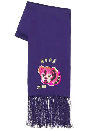 BODE Dream Souvenir Scarf In Purple - Ultramarine