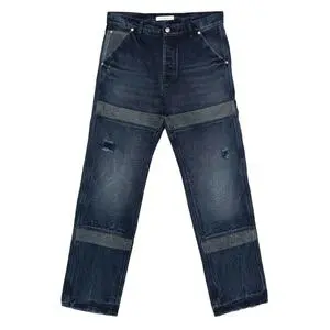 WALES BONNER Wales Bonner Panelled Distressed Denim - Blue
