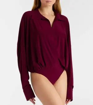 Norma Kamali Crêpe Bodysuit