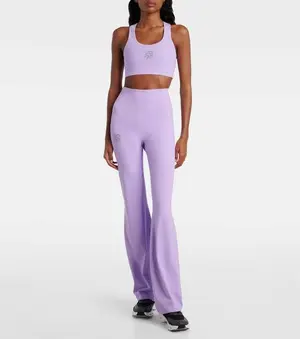 Loewe X On High-rise Flared Leggings - Purple