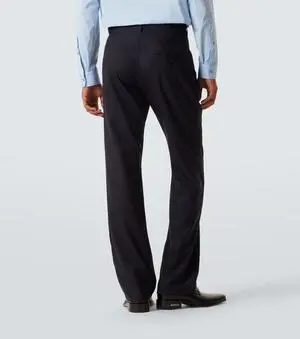 Balenciaga Pinstriped Wool Straight Pants