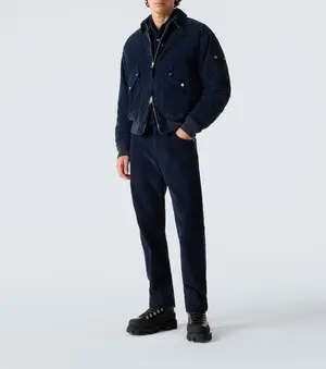 Stone Island Mid-rise Cotton Corduroy Slim Jeans