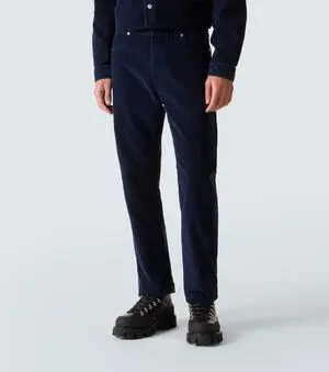 Stone Island Mid-rise Cotton Corduroy Slim Jeans