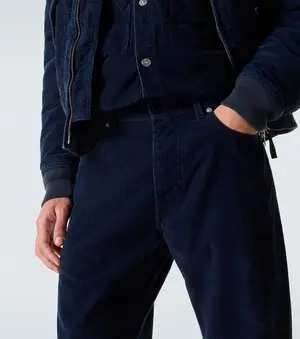 Stone Island Mid-rise Cotton Corduroy Slim Jeans