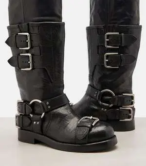Dolce & Gabbana Leather Knee-high Boots