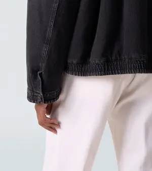 Miu Miu Corduroy-trimmed Denim Blouson Jacket