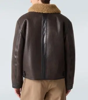LEMAIRE Shearling-lined Leather Jacket