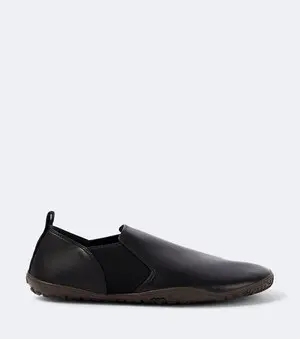 LEMAIRE Vibram Leather Slip-on Shoes - Black