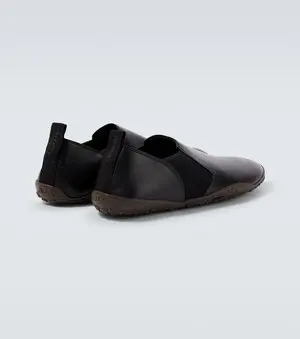 LEMAIRE Vibram Leather Slip-on Shoes - Black