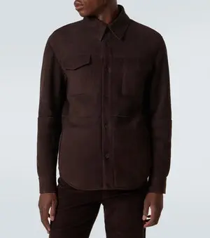 THE ROW Bento Shearling-lined Suede Jacket