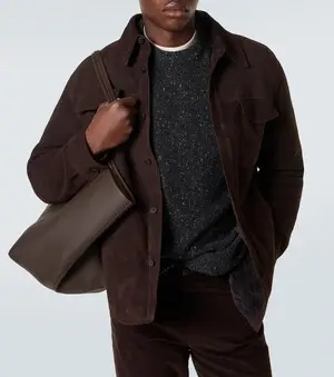 THE ROW Bento Shearling-lined Suede Jacket