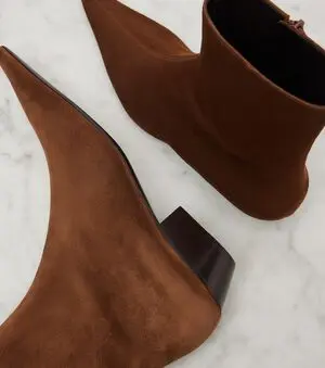 Saint Laurent Jill 30 Suede Ankle Boots