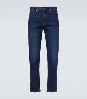Zegna Mid-rise Slim Jeans - Blue