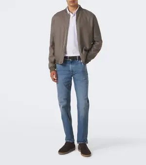 Zegna Mid-rise Slim Jeans - Blue