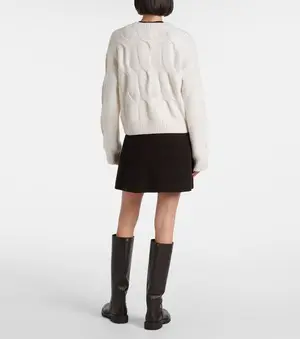 LISA YANG Sammie Cable-knit Cashmere Sweater - White