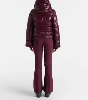 Perfect Moment Polar Flare Down Ski Jacket - Burgundy