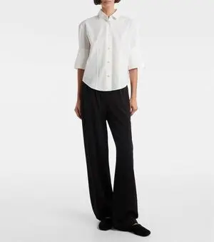 THE ROW Penelope Calf Hair Mules - Black