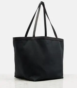 THE ROW Park Three Stitch Canvas Tote Bag - Black