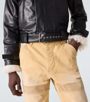 WALES BONNER Bridge Leather Jacket