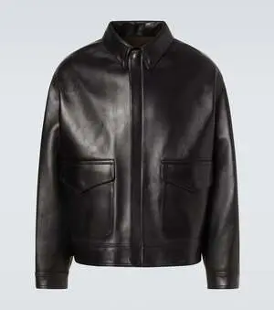 A.PRESSE Lamb Leather Jacket