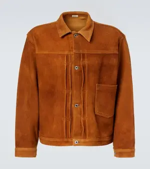 A.PRESSE Vintage No. 213 Suede Jacket - Brown