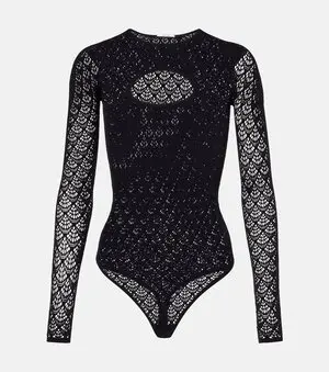 Wolford Cutout Lace Bodysuit - Black