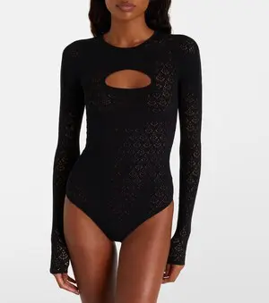 Wolford Cutout Lace Bodysuit - Black