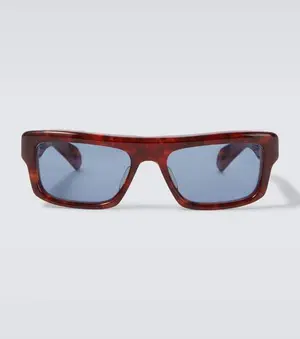 JACQUES MARIE MAGE Cleavon 57 Rectangular Sunglasses - Brown