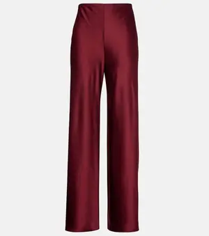 LESET Barb High-rise Satin Pants