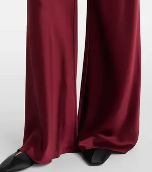 LESET Barb High-rise Satin Pants