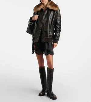 Paris Texas Napa Leather Knee-high Boots - Black