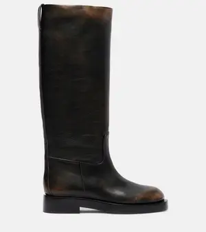Paris Texas Napa Leather Knee-high Boots - Black