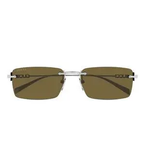 Gucci Rectangle Sunglasses - Silver