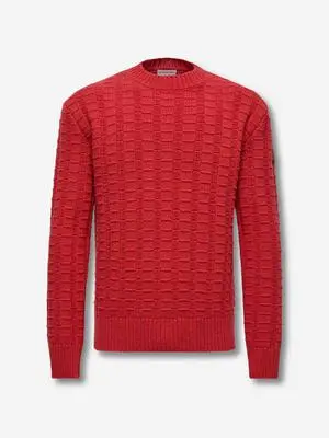 Moncler Wool Cashmere Sweater - Red