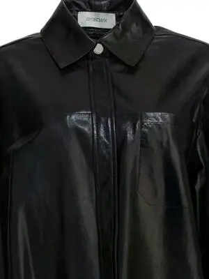 Max Mara Chest-pocket Leather Jacket