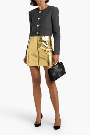 Carolina Herrera Cropped Wool-blend Jacket