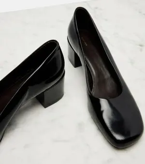 THE ROW Penelope Patent Leather Pumps