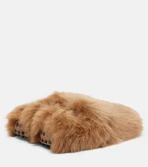 TOD'S Gommino Shearling Slip-on Shoes