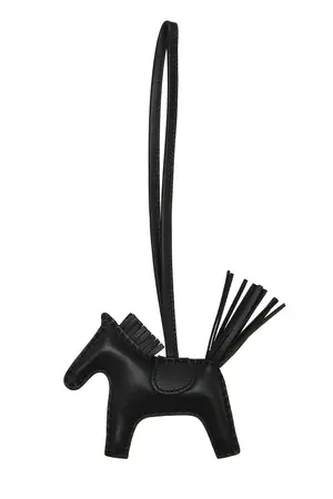 Hermès Milo Leather Rodeo Bag Charm - Black