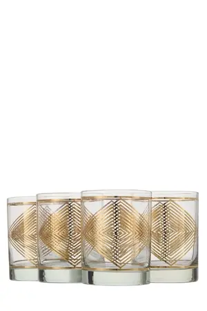 GEORGES BRIARD 22k Gilded Glassware Set - Gold