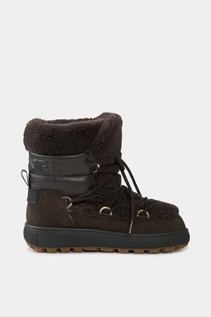 Bogner Chamonix Snow Boots With Spikes - Chocolate