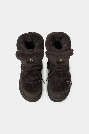 Bogner Chamonix Snow Boots With Spikes - Chocolate